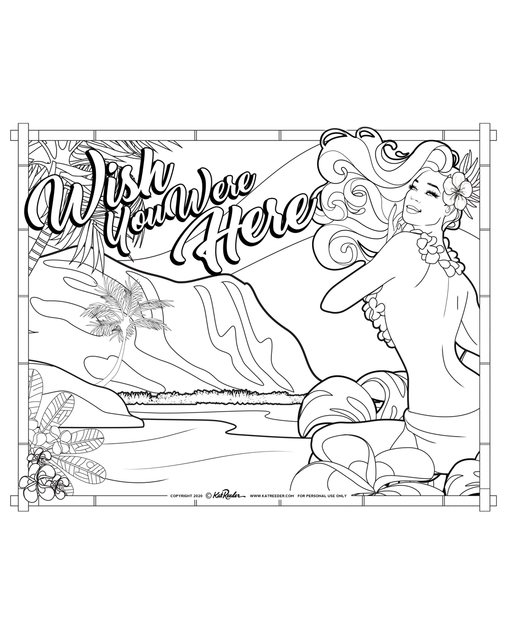 barbie at the beach coloring pages